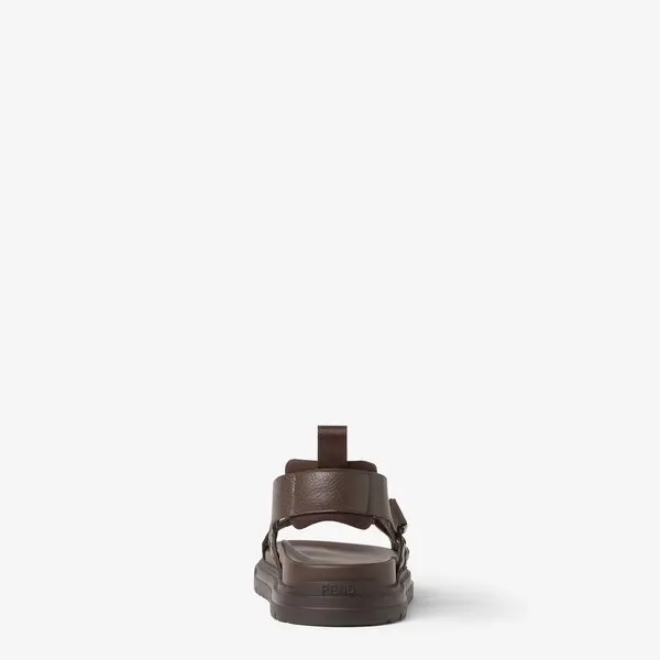 Fendi Chunky Selleria Leather Sandals