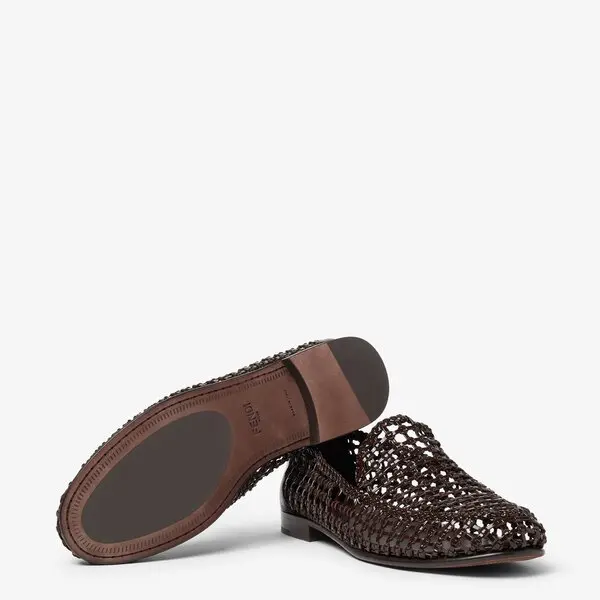 Fendi Ff Braided Loafers