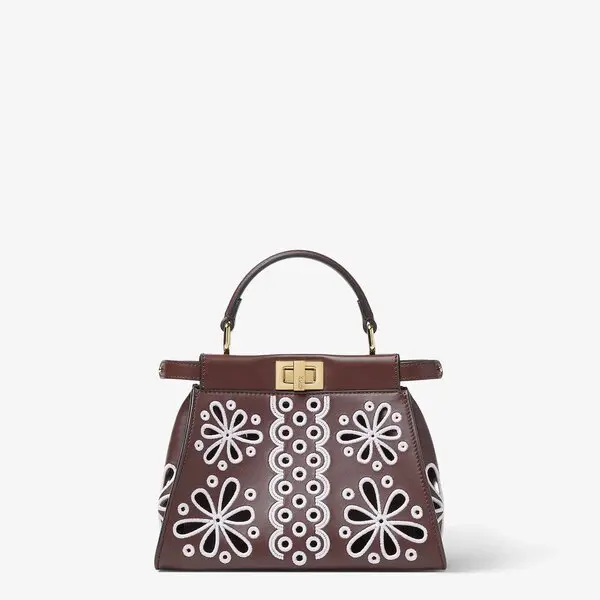 Fendi Peekaboo Mini Bag - Brown