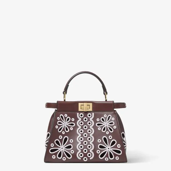 Fendi Peekaboo Mini Bag - Brown