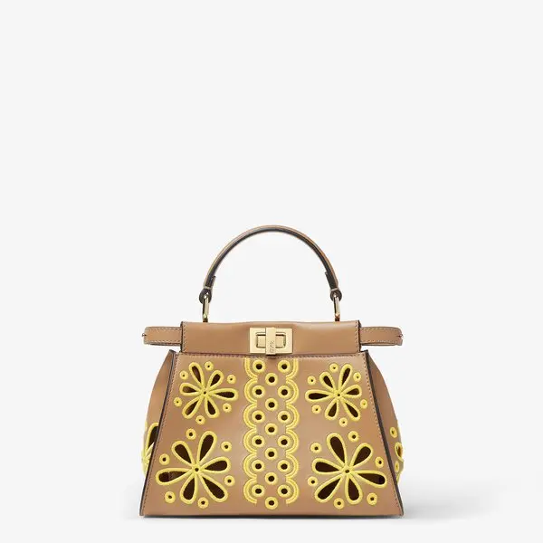 Fendi Peekaboo Mini Bag - Beige