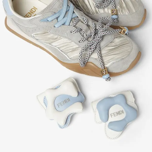 Fendi Wave Pulse Low-top Sneakers - Grey