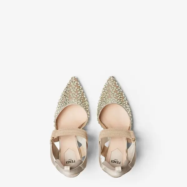Fendi Colibrì Crystal Slingbacks