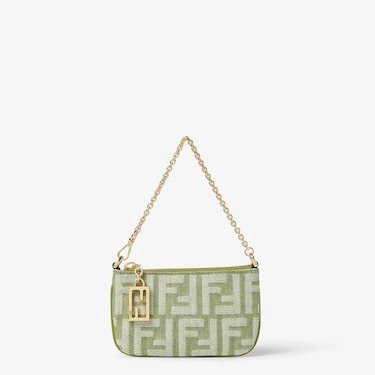 Fendi Baguette Flat Pouch Mini - Green