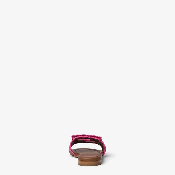 Fendi Baguette Nappa Leather Slides