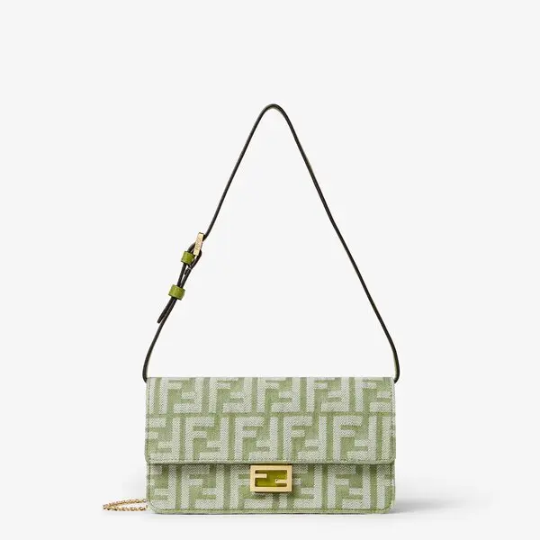 Fendi Wallet On Chain Baguette - Green