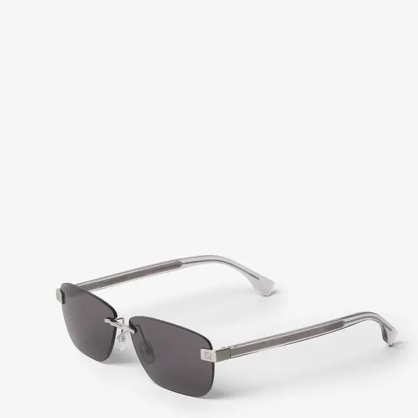 Fendi Ff Motif Rimless Sunglasses