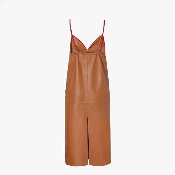 Fendi Nappa Leather Dress With Ajour Motif