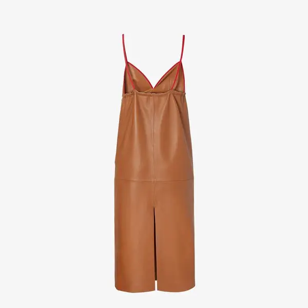 Fendi Nappa Leather Dress With Ajour Motif