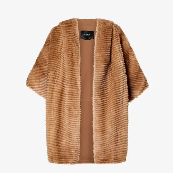 Fendi Mink Featherlike Poncho