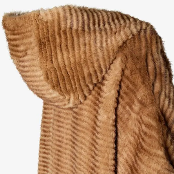 Fendi Mink Featherlike Poncho - Brown