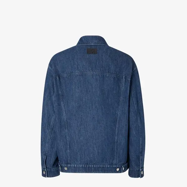 Fendi Oversized Denim Jacket - Blue
