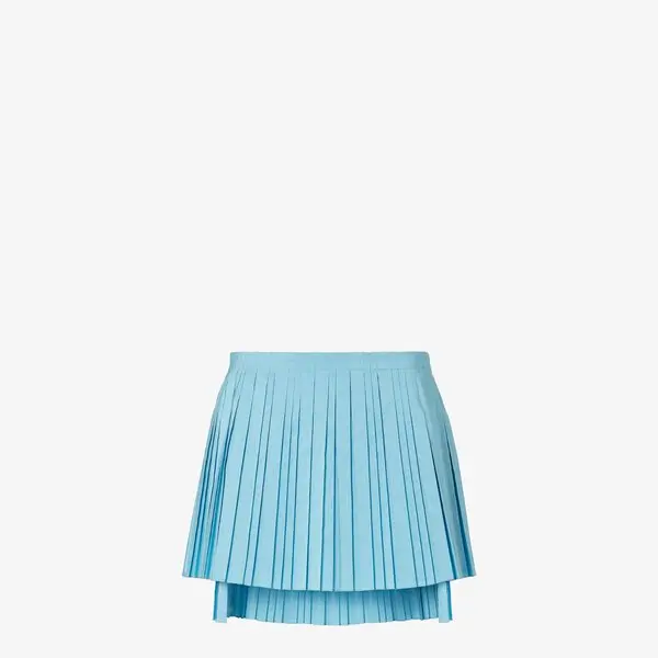 Fendi Short Faille Skirt - Light Blue