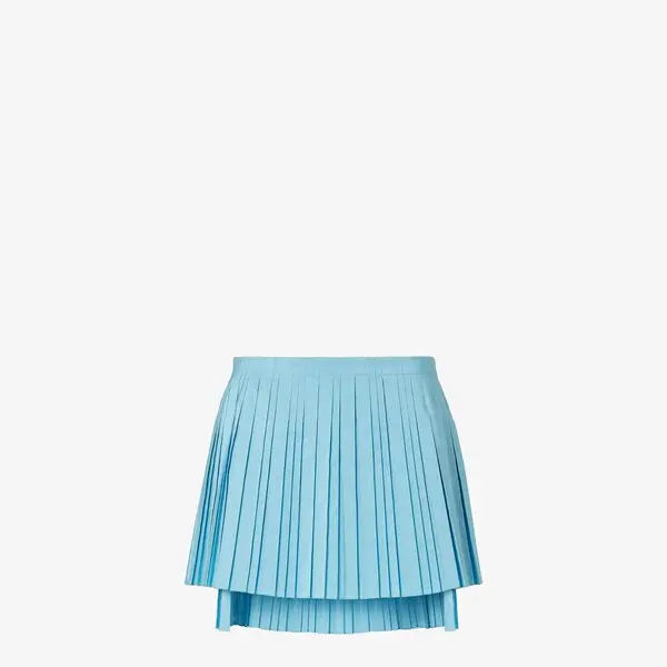 Fendi Short Faille Skirt - Light Blue