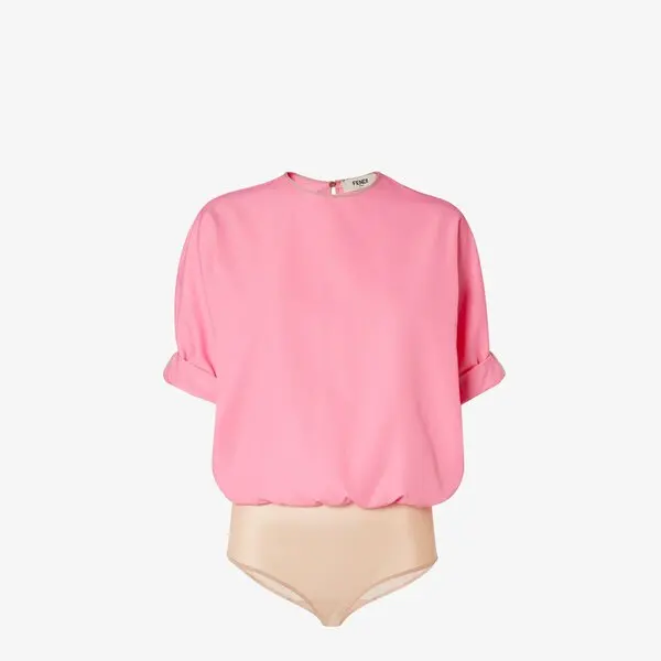 Fendi Bodysuit With Short Sleeves - Pink