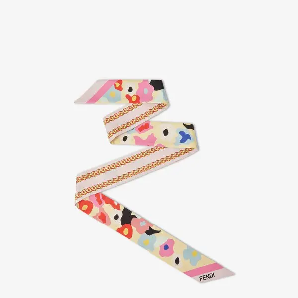 Fendi Silk Two-sided Wrappy Scarf - Multicolour