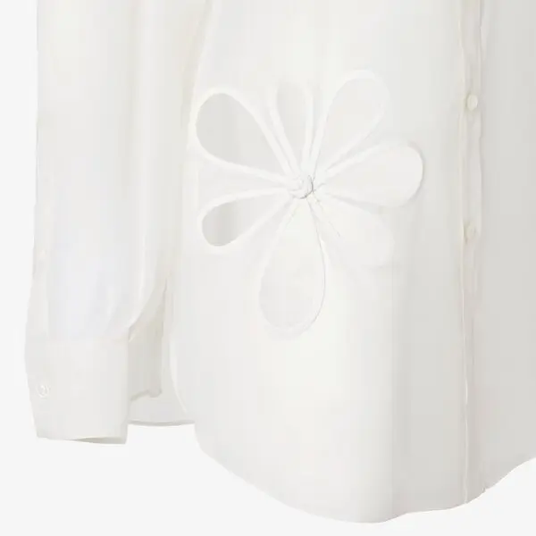 Fendi Ajour Silk Organza Shirt