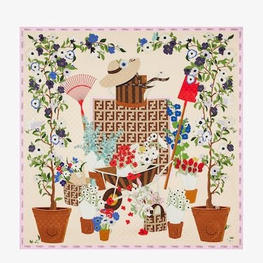Fendi Gardening Foulard - Multicolour