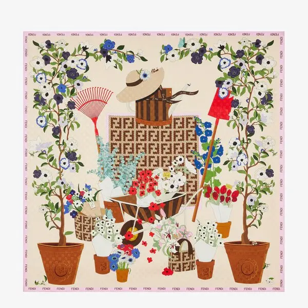 Fendi Gardening Foulard - Multicolour