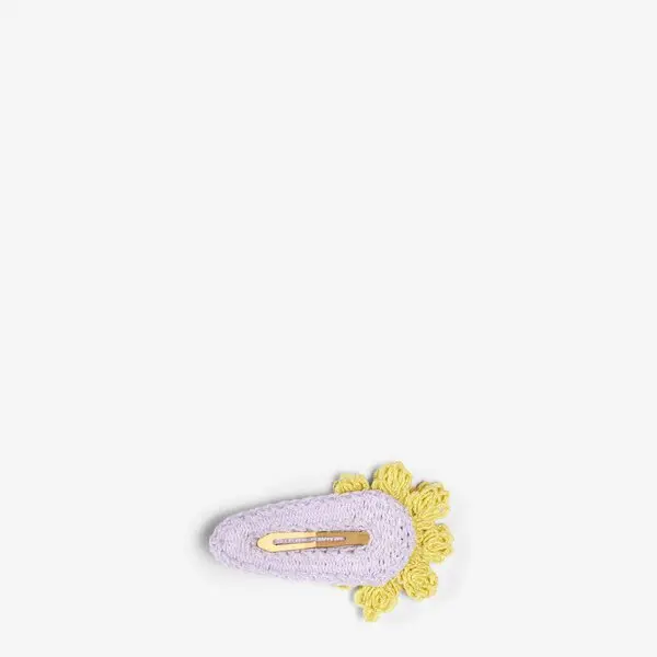 Fendi Crocheted Cotton Hair Clip