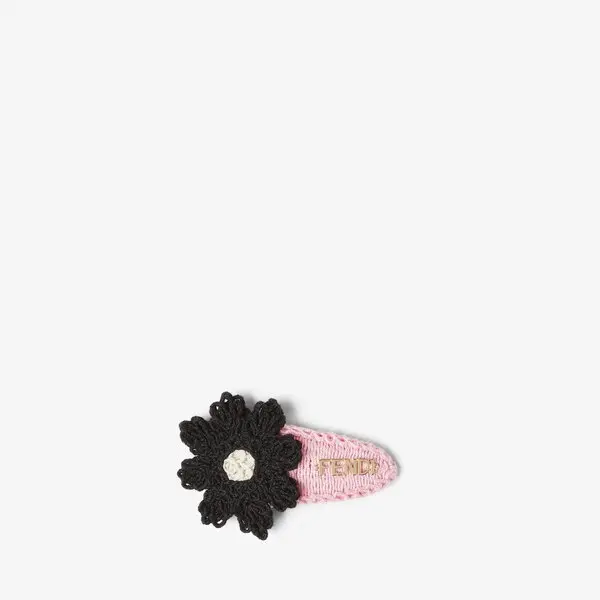 Fendi Crochet Cotton Hair Clip