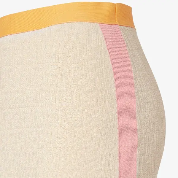 Fendi Midi Skirt With Ff Jacquard Motif - Multicolour