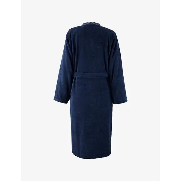 BOSS Edge Brand-embroidered Cotton Bathrobe