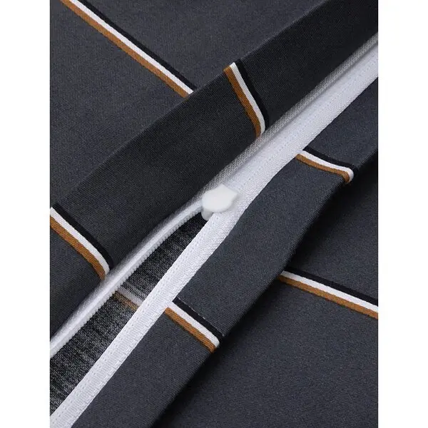BOSS Bray Striped Cotton Duvet Cover