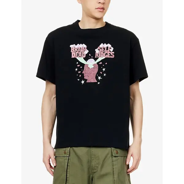BRAIN DEAD Self Ridges Exclusive Cotton-jersey T-shirt