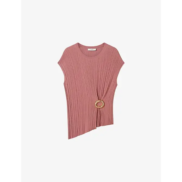 JOSEPH Knitted Plissé Top