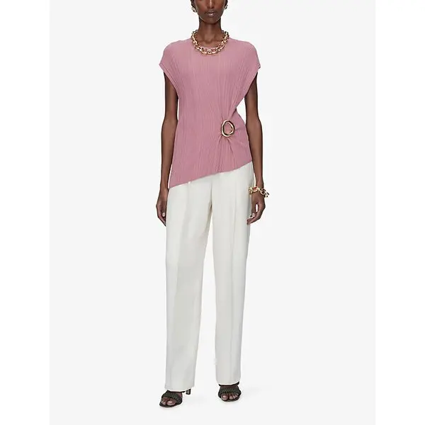 JOSEPH Knitted Plissé Top