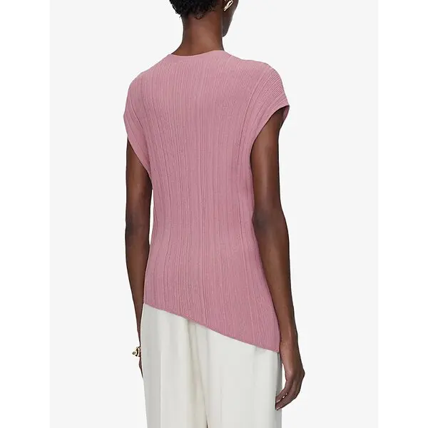 JOSEPH Knitted Plissé Top