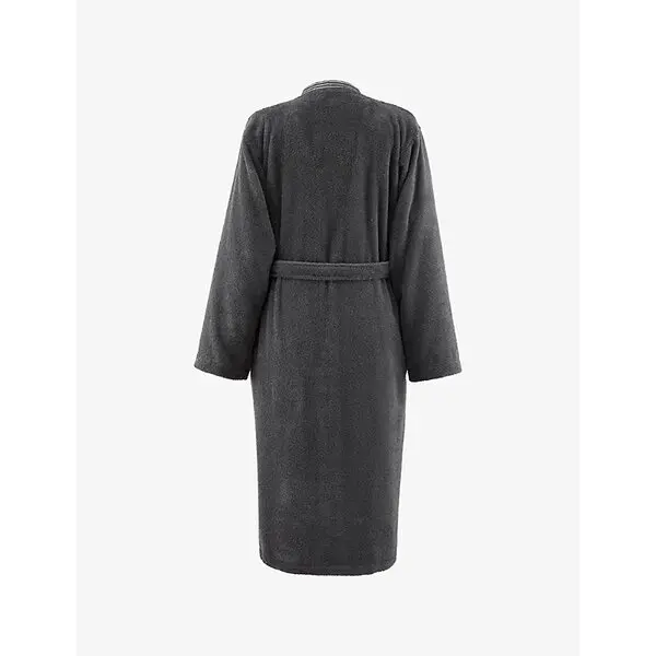 BOSS Edge Brand-embroidered Cotton Bathrobe