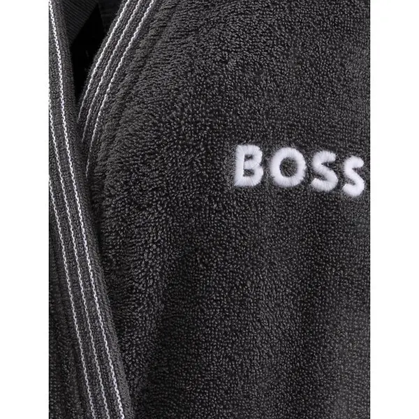 BOSS Edge Brand-embroidered Cotton Bathrobe