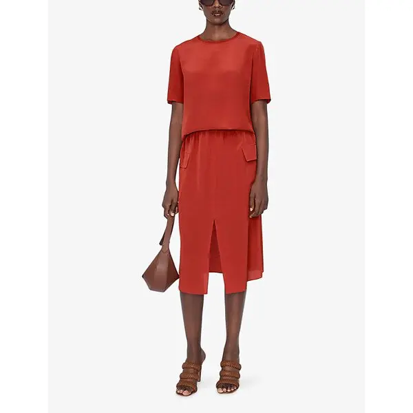 JOSEPH Rubin Short-sleeved Silk Top