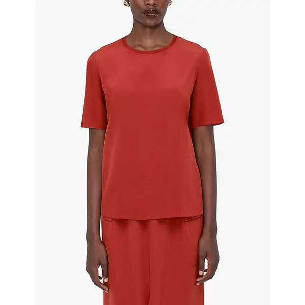 JOSEPH Rubin Short-sleeved Silk Top