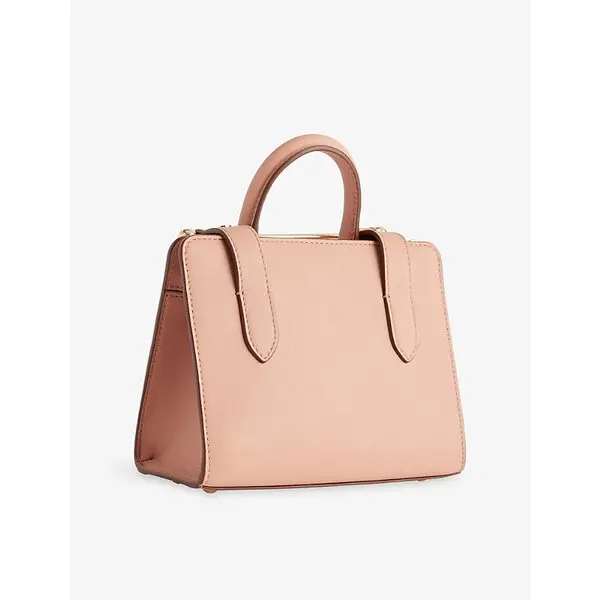 Strathberry Nano Leather Tote Bag - Rose
