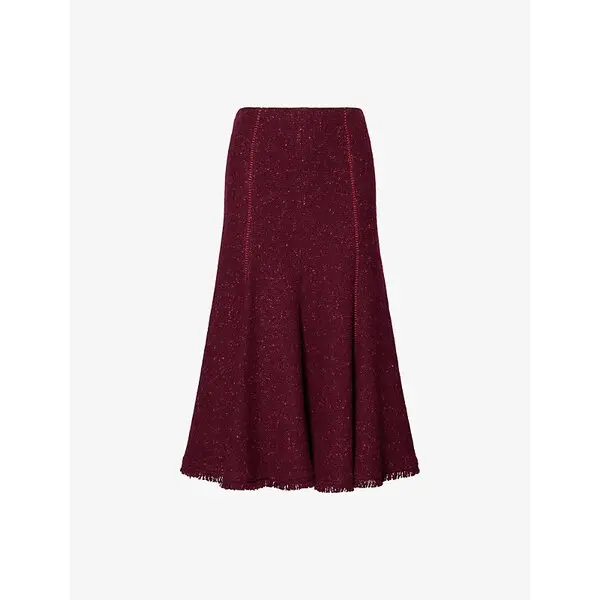 Gabriela Hearst Amy Wool And Cashmere-blend Skirt
