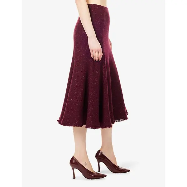 Gabriela Hearst Amy Wool And Cashmere-blend Skirt