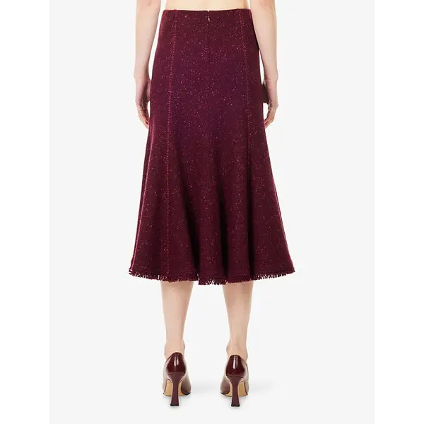 Gabriela Hearst Amy Wool And Cashmere-blend Skirt