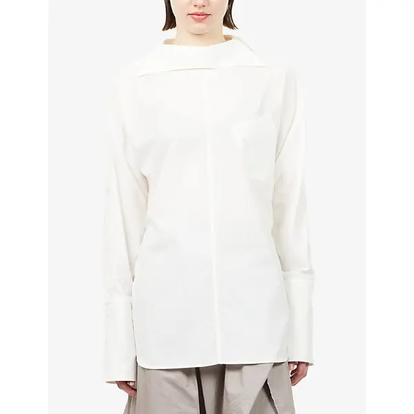 Issey Miyake Collared Cotton Shirt