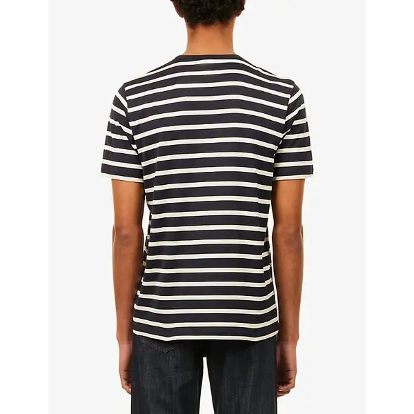 Sunspel Classic Stripe Cotton T-shirt - Navy/ecru Breton Stripe