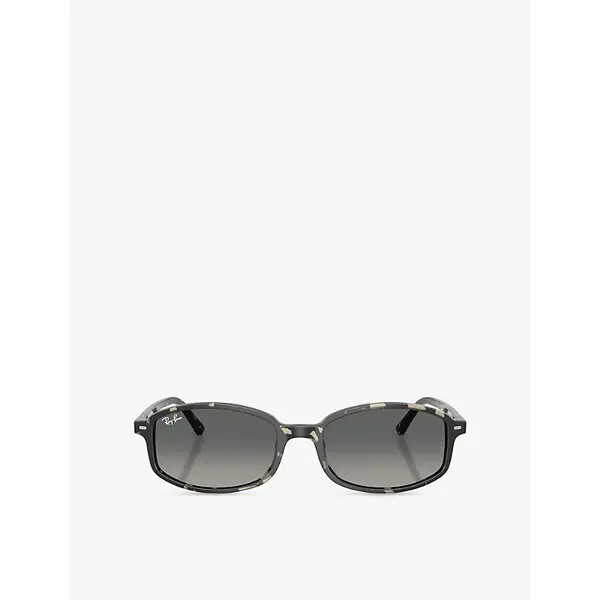 Ray-ban Oval-frame Acetate Sunglasses - Brown