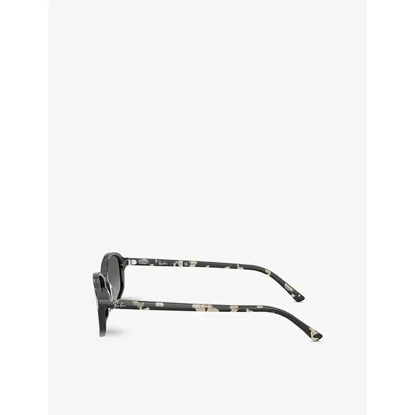 Ray-ban Oval-frame Acetate Sunglasses - Brown