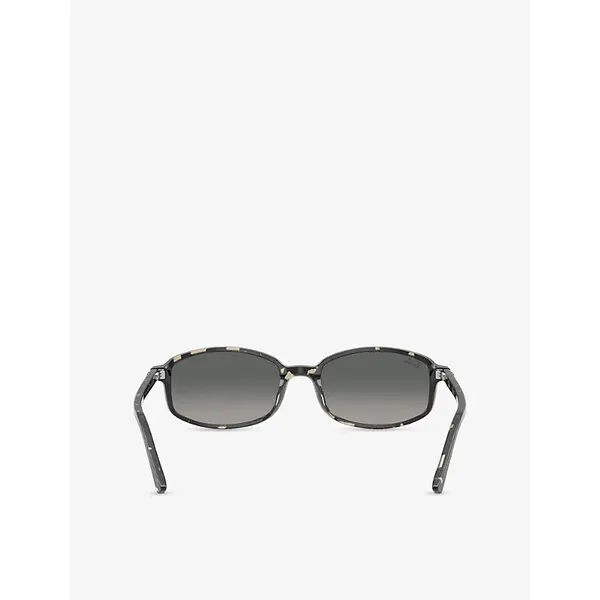 Ray-ban Oval-frame Acetate Sunglasses - Brown