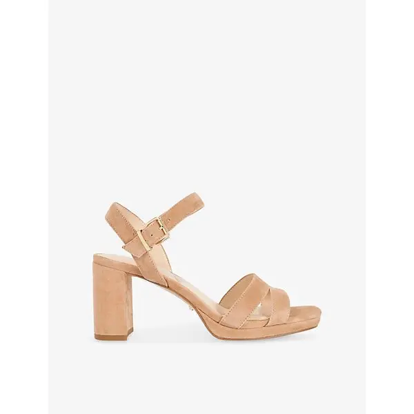 DUNE Manifesting Suede Heeled Sandals