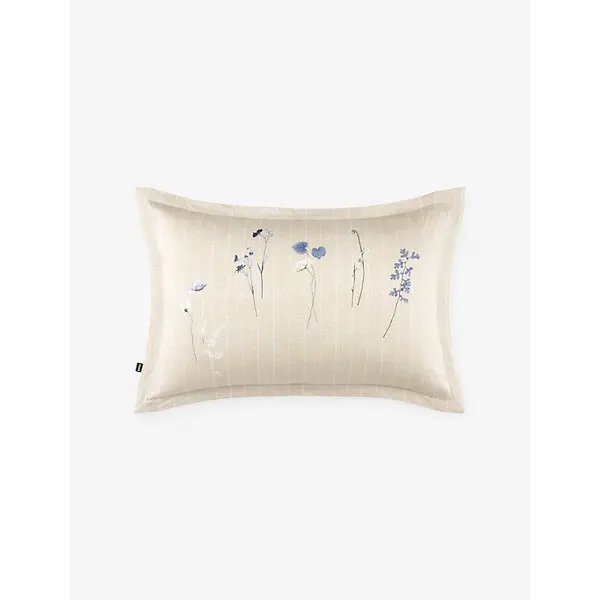BOSS Azure Mist Cotton-sateen Pillowcase - Multicoloured