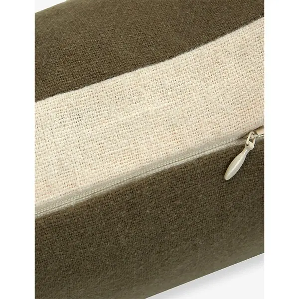 BOSS Clayton Logo-embroidered Linen Cushion Cover 55cm X 31cm