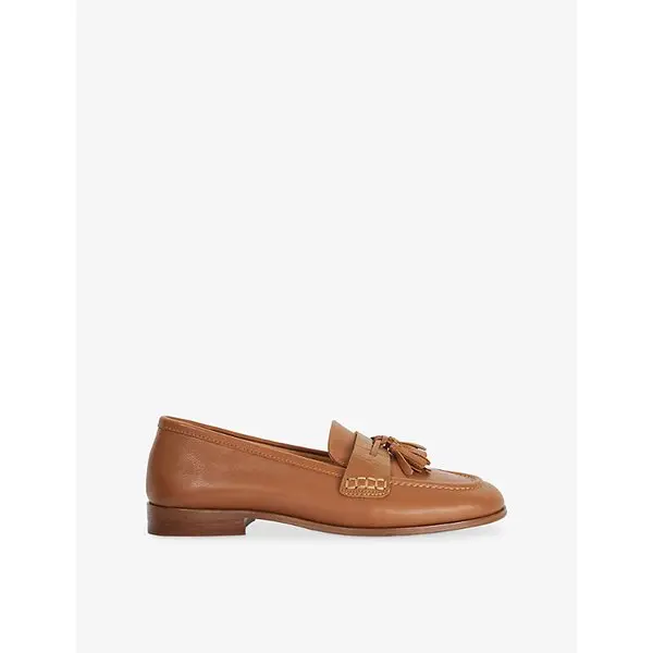 DUNE Giavoni Tassel Leather Loafers