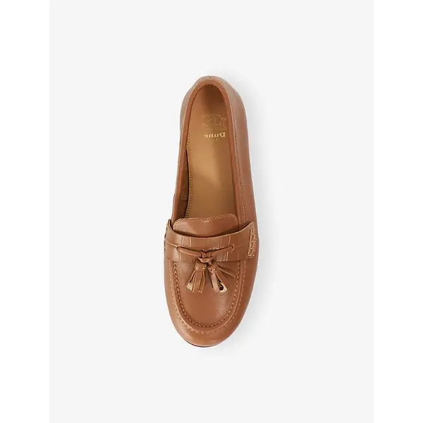 DUNE Giavoni Tassel Leather Loafers